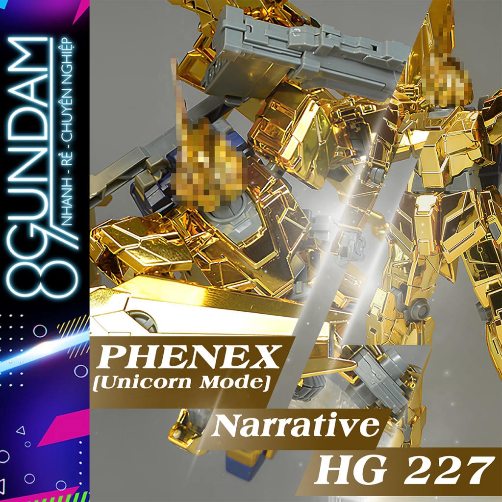 [CÓ SẴN] Mô Hình Lắp Ráp 𝐇𝐆 𝐔𝐂 𝟐𝟐𝟕 Phenex Narrative Gold Coating ...