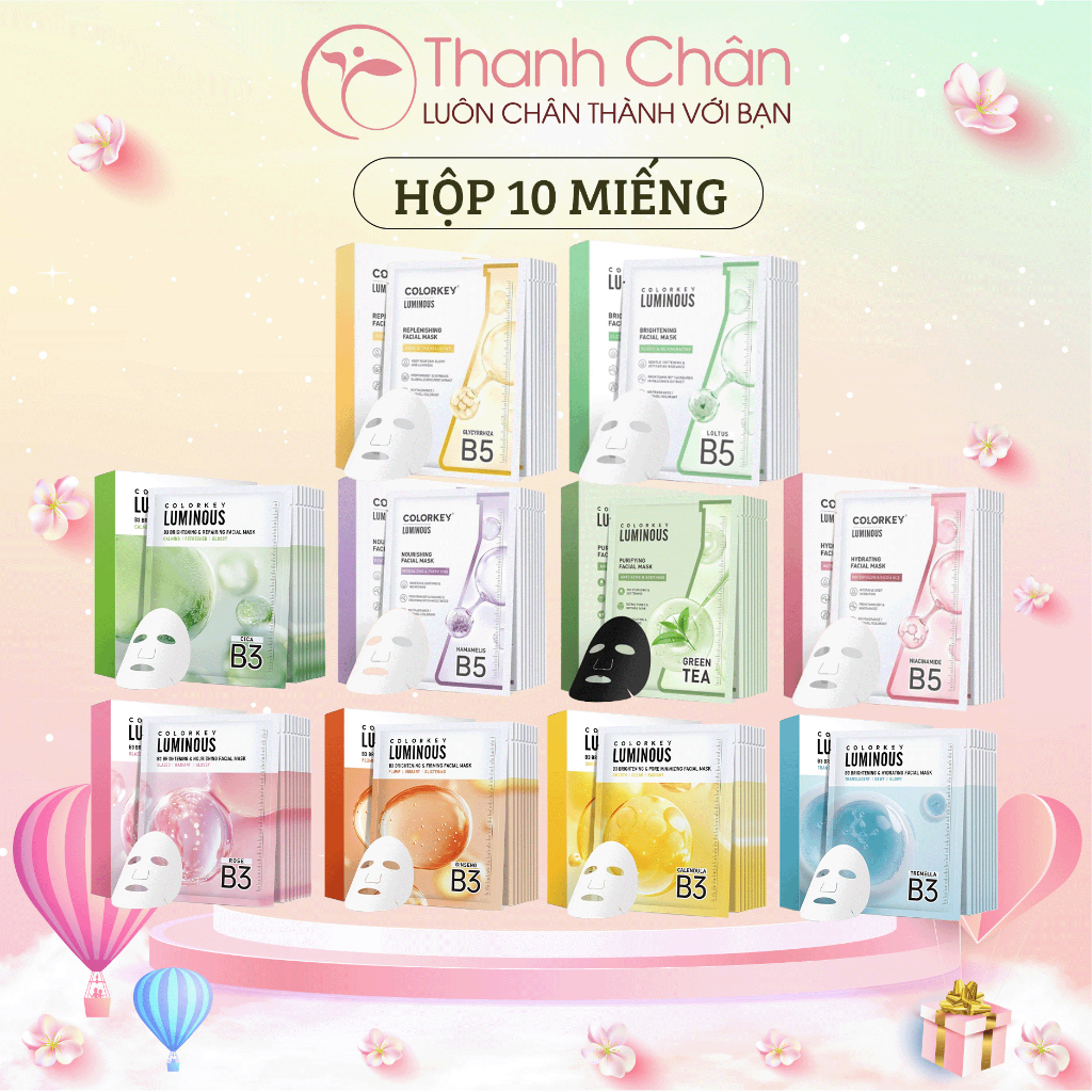 [Hộp 10 miếng] Mặt nạ Colorkey Facial Mask 25ml #HỘP 10M | Shopee Việt Nam