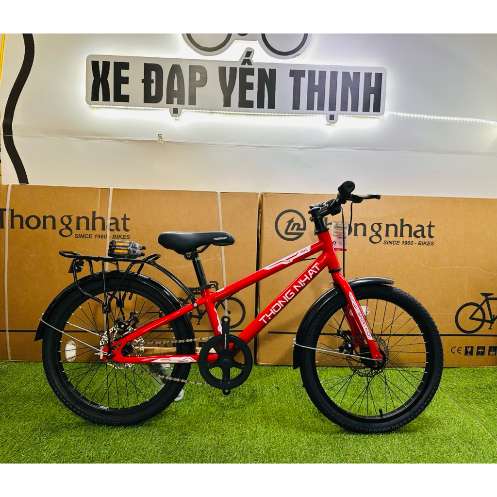 XE ĐẠP THỐNG NHẤT TRẺ EM SK20 BẢN PHANH ĐĨA (Tặng : đèn phản quang, lục ...