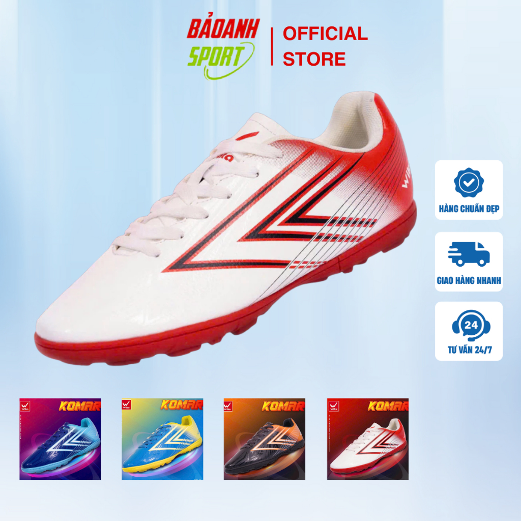 [100% CHÍNH HÃNG] Giày Bóng Đá Wika Komar, Chất Liệu Da Pu, KhâuToàn Bộ ...