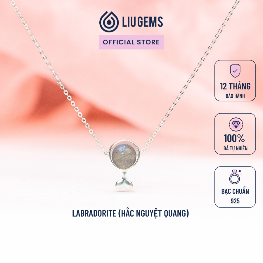 Dây Chuyền Nàng Tiên Cá Bạc Nữ 925 Liugems Mix Đá Phong Thuỷ Tinh Tế ...