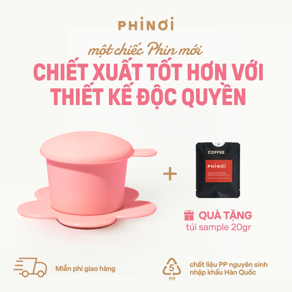 Phin Đào | Phin Pha Cà Phê Cao Cấp Màu Hồng Hiệu PHINƠI, nhựa cao cấp ...