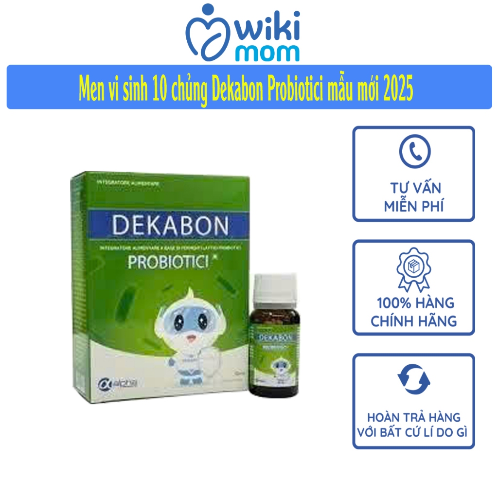 Men vi sinh Dekabon Probiotici 10ml - Cải thiện chứng biếng ăn, táo bón ...