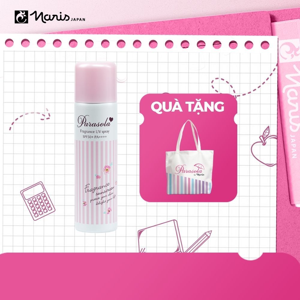 Xịt Chống Nắng Dưỡng Sáng Da Naris Parasola Fragrance UV Spray SPF50 ...