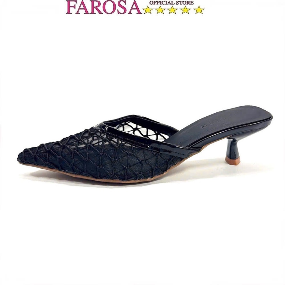 Giafy sục nữ mũi nhọn thời trang FAROSA -TH141 chất da lưới cực thoáng ...