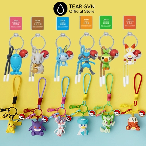 Móc khóa Pokemon chính hãng Langbowang gồm Cubone, Sobble, Lucario ...