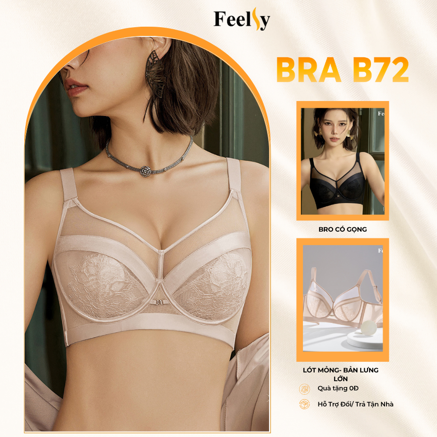 Áo Ngực 𝐅𝐞𝐞𝐥𝐬𝐲 Bra Định Hình Nâng Ngưc Trơn Chống Xệ Gọn Mỡ Lưng Nách B72 | Shopee Việt Nam
