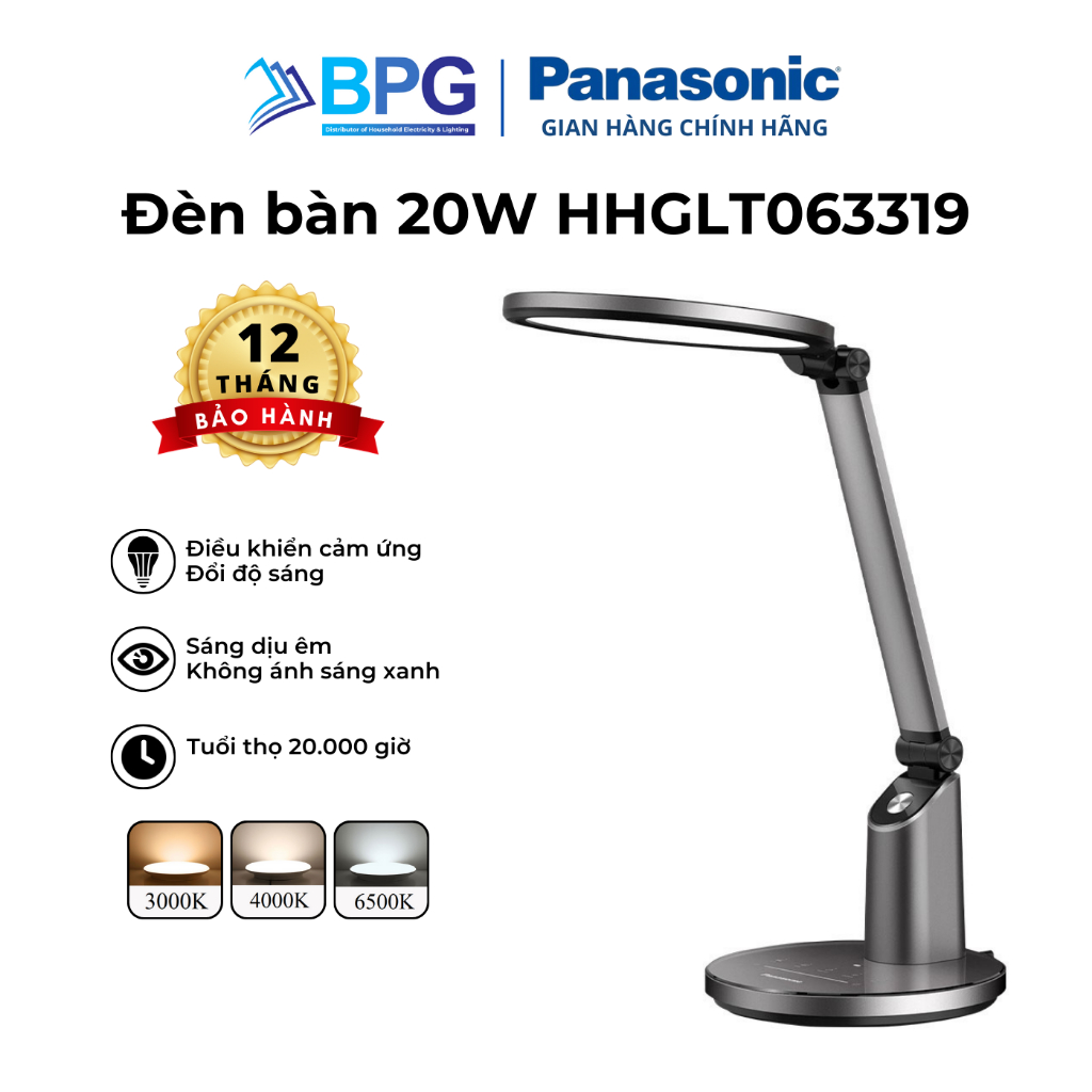 Đèn Để Bàn cao cấp 19W Panasonic HHGLT062319 Chip Led RG0, không ánh ...
