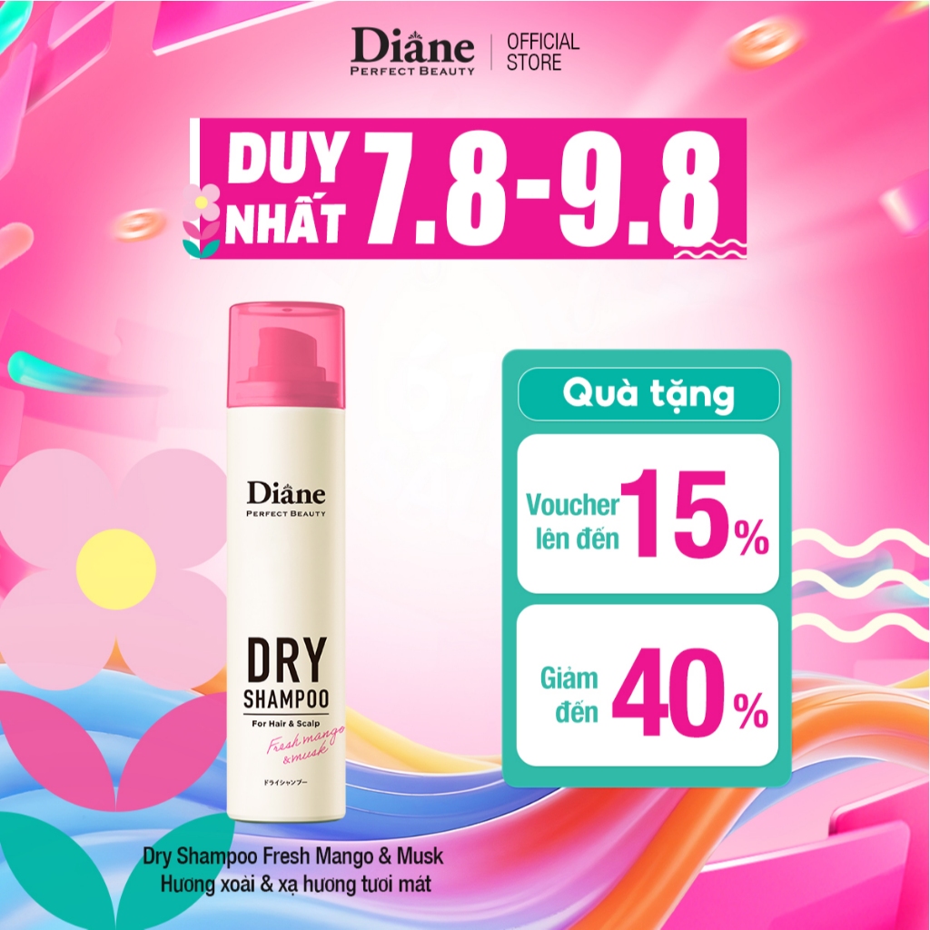 Dầu Gội Khô Tóc Tơi Phồng Mềm Mại Không Bết Dính Diane Perfect Beauty Dry Shampoo Fresh Mango ...