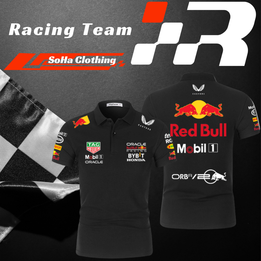 Áo Polo Red Bull Racing F1 – In Logo Oracle Mobil1 Honda, Áo Thun Team ...