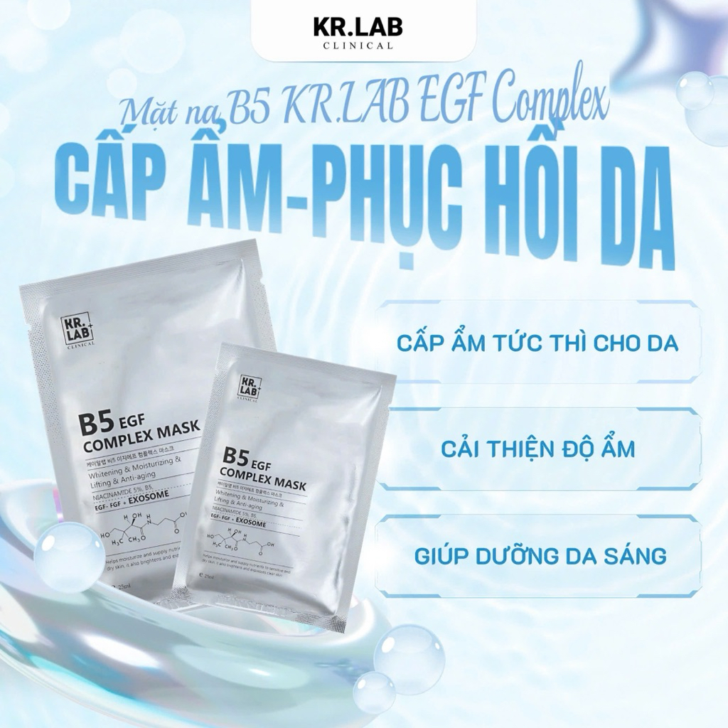 (Combo 20-30-50 )mặt nạ kr.lab B5 EGF Complex mask 25ml hỗ trợ cấp ẩm ...