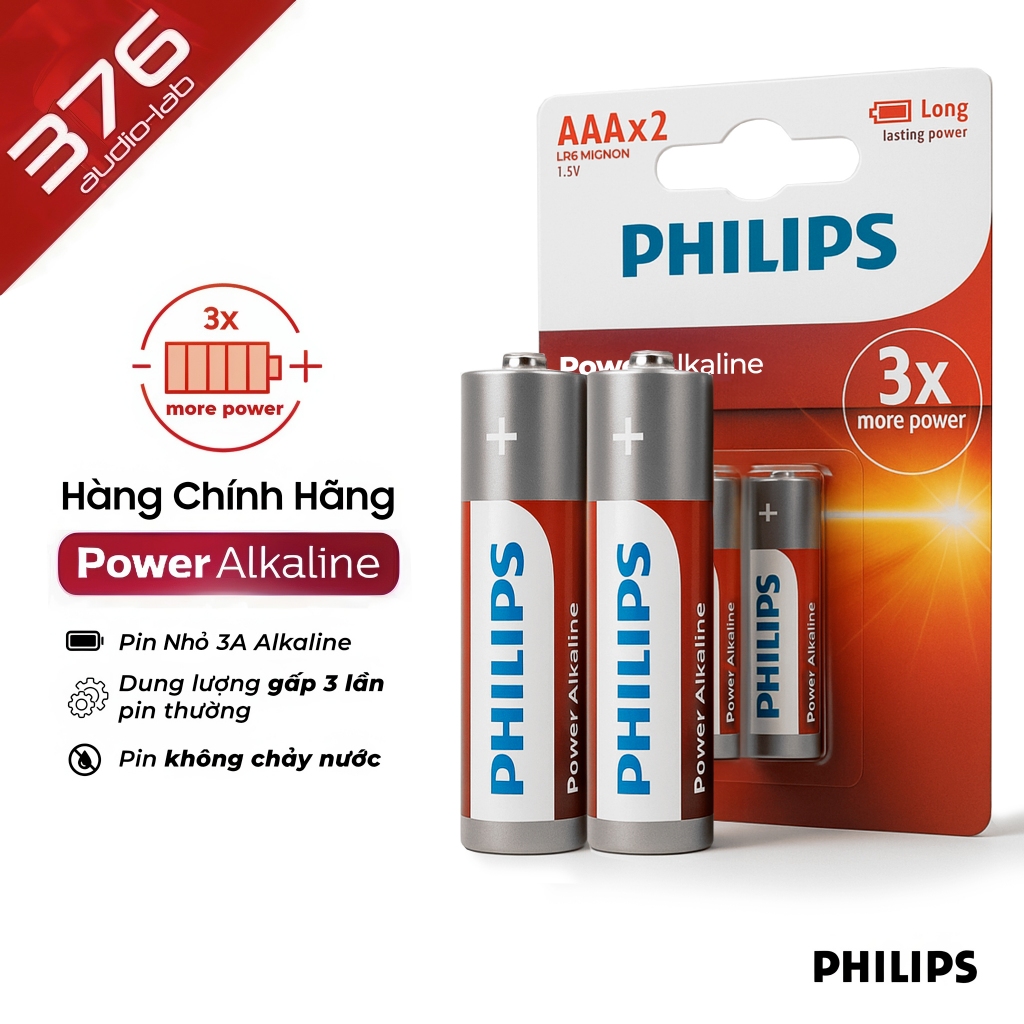 [CHÍNH HÃNG] Pin ALKALINE Philips LR6P2B (2 viên 3A) - PIN NHỎ AAA ...