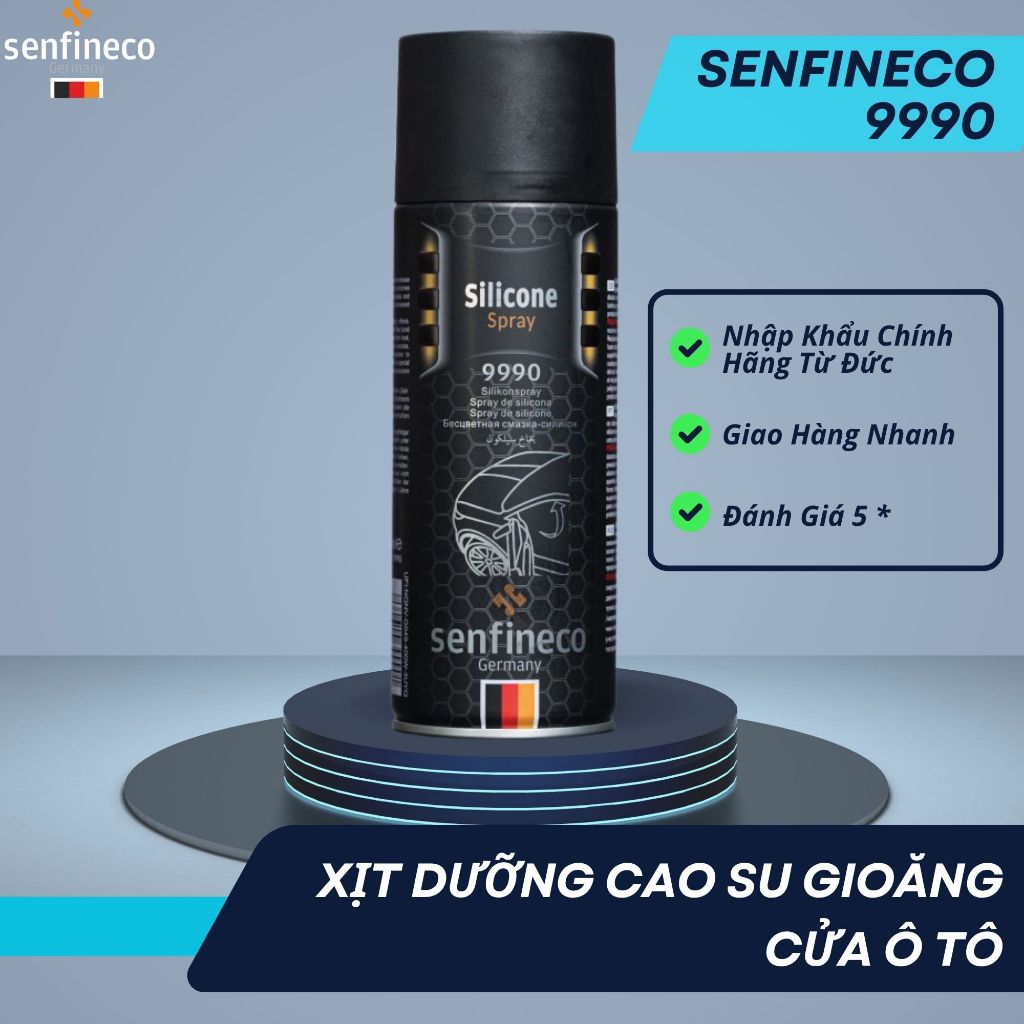 Senfineco 9990 Xịt Dưỡng Cao Su Gioăng Cửa Ô Tô Của Đức | Shopee Việt Nam