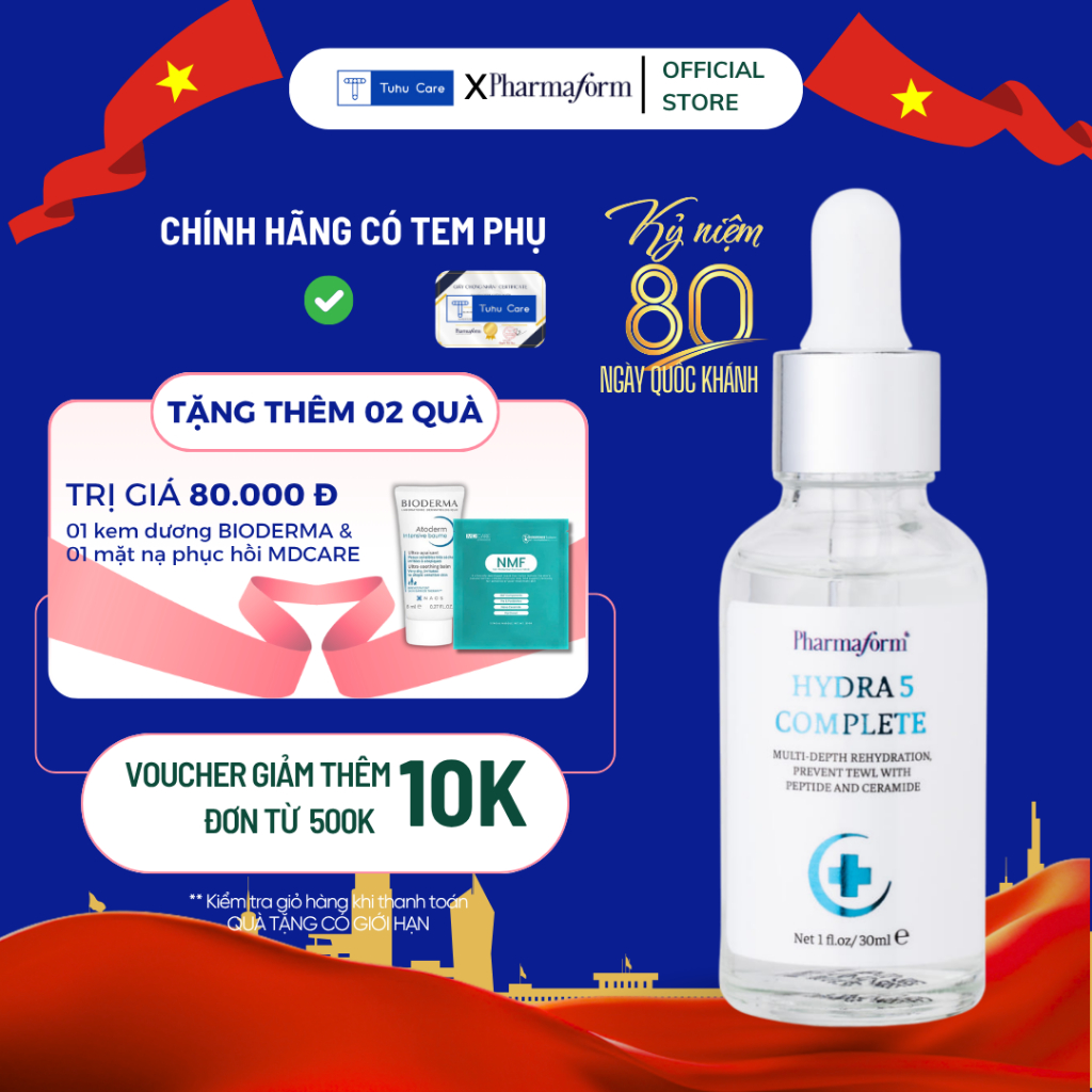Tinh Chất Pharmaform Hydra 5 Complete Serum Vitamin B5 30ml | Shopee ...