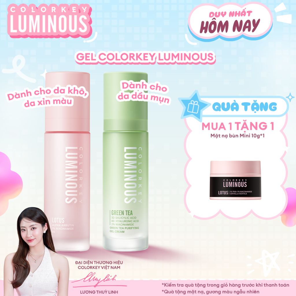 Gel Dưỡng Ẩm COLORKEY LUMINOUS Phù Hợp Da Nhạy Cảm Giúp Dưỡng Ẩm Từ Bên ...