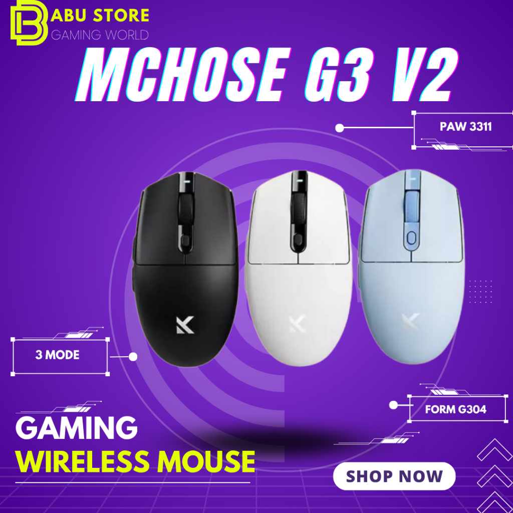 [HÀNG SẴN] Chuột Gaming không dây Mchose G3v2 | G3 Ultra | PAW 3395 ...