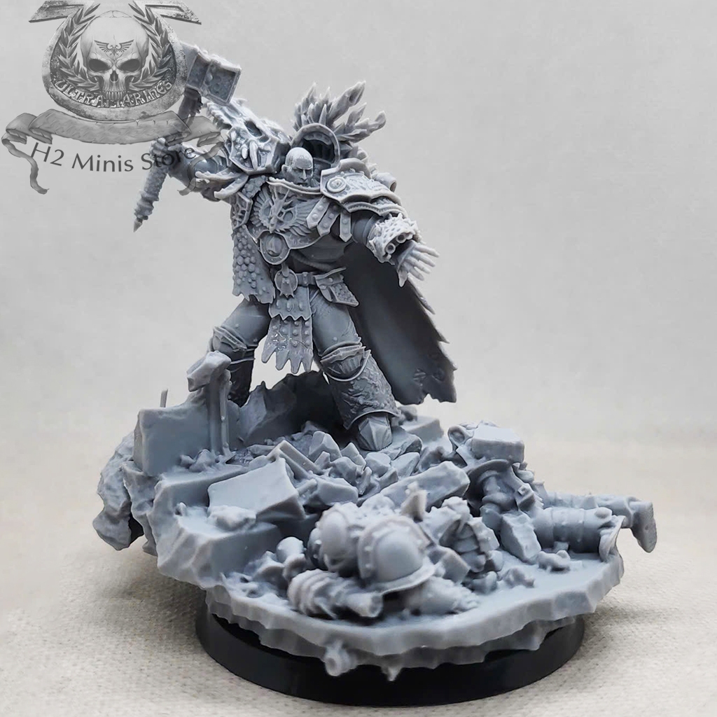 [Mô hình in 3D] Mô hình Warhammer 40000 Space Marine - Vulkan, Primarch ...