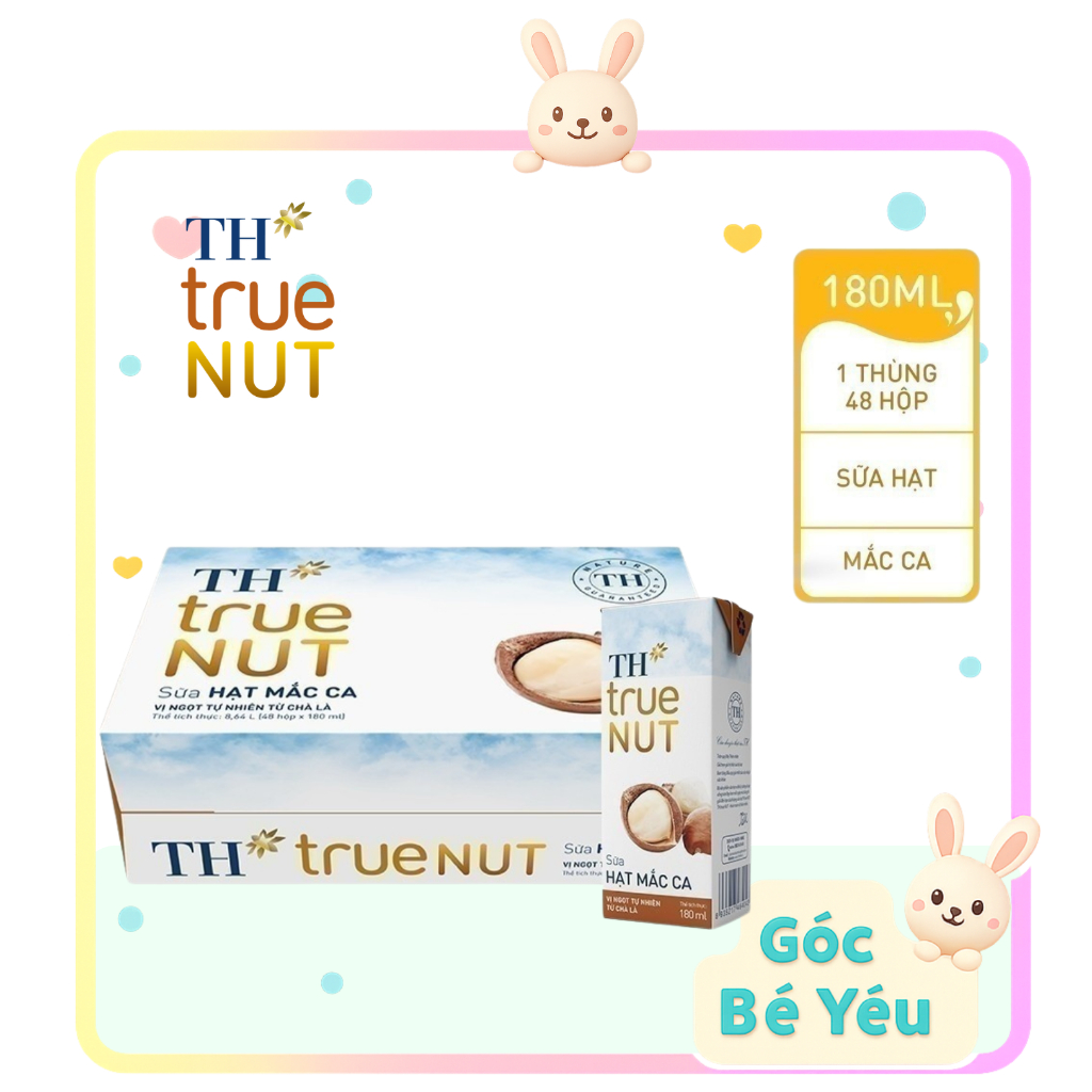 [Chính Hãng] Thùng 48 Hộp Sữa Hạt Mắc Ca TH true NUT 180ml – Ngon Tự ...