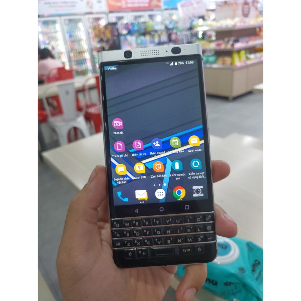 Điện thoại BlackBerry Key One qua sử dụng /Đọc kỹ mô tả bên dưới ...