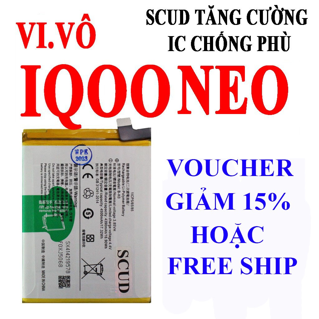 Pin Scud cho Vivo IQOO Neo/IQ00 Neo B-KO B-K0 - 4500mAh | Shopee Việt Nam