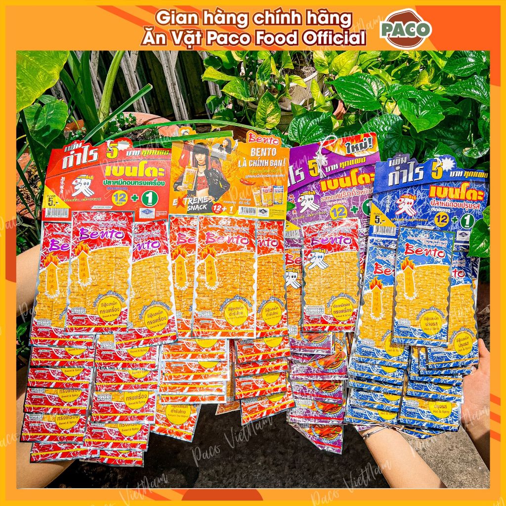 MỰC BENTO THÁI LAN LỐC 12 GÓI (12* 5g) các màu đỏ/cam/xanh biển/tím ...