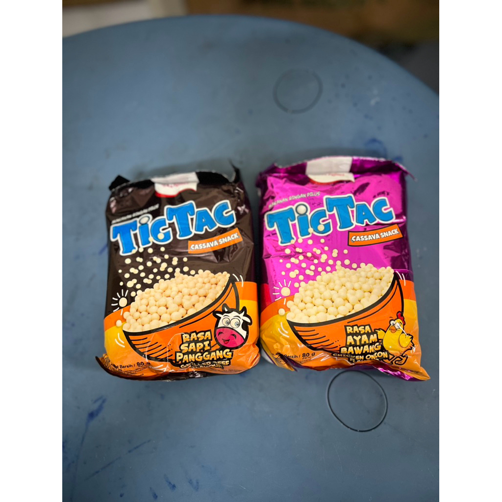 Bánh Snack khoai mì vị thịt nướng, vị gà hành hiệu Tic Tac 80g | Shopee ...