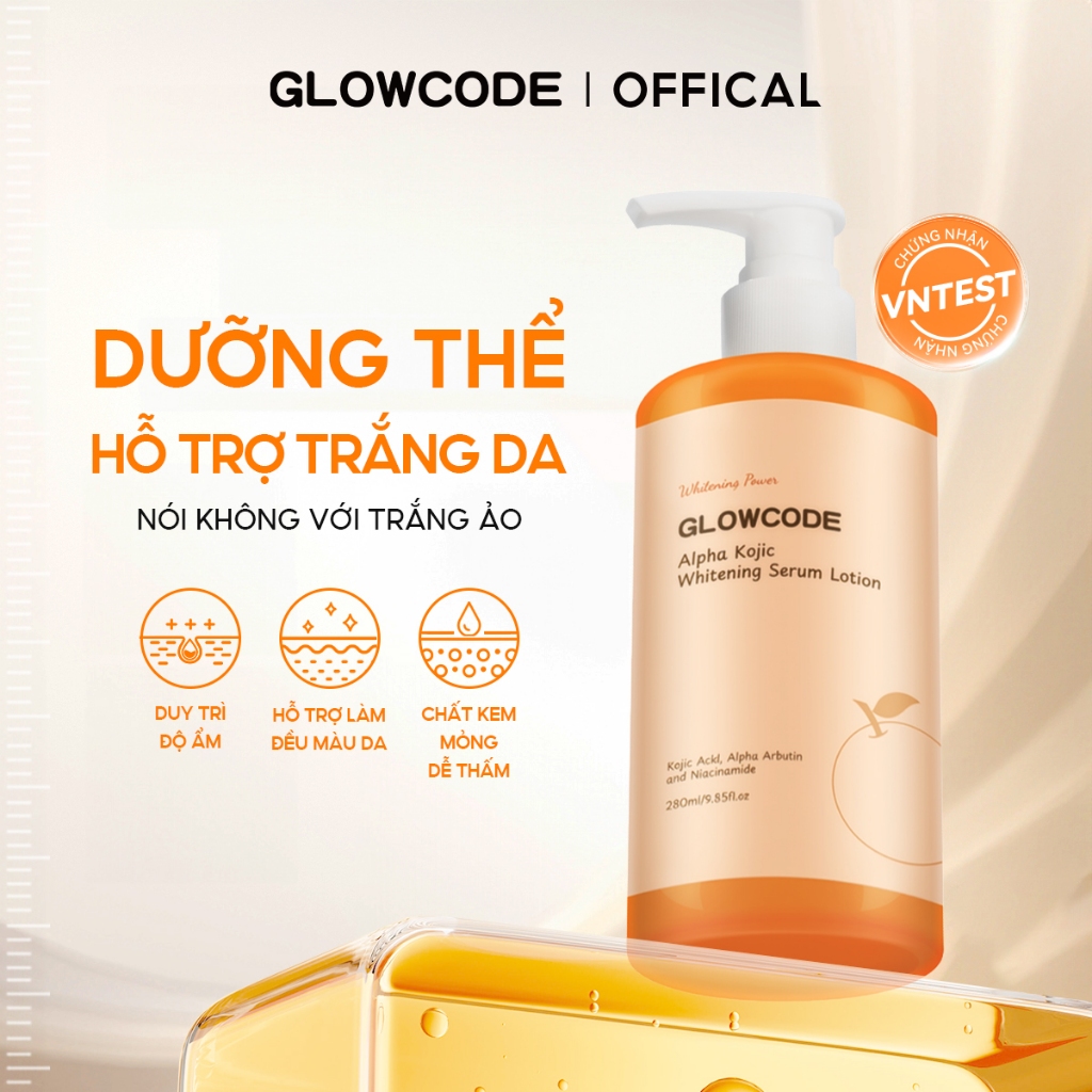 Kem dưỡng thể Glowcode trắng da dưỡng ẩm body chất kem mỏng nhẹ body ...