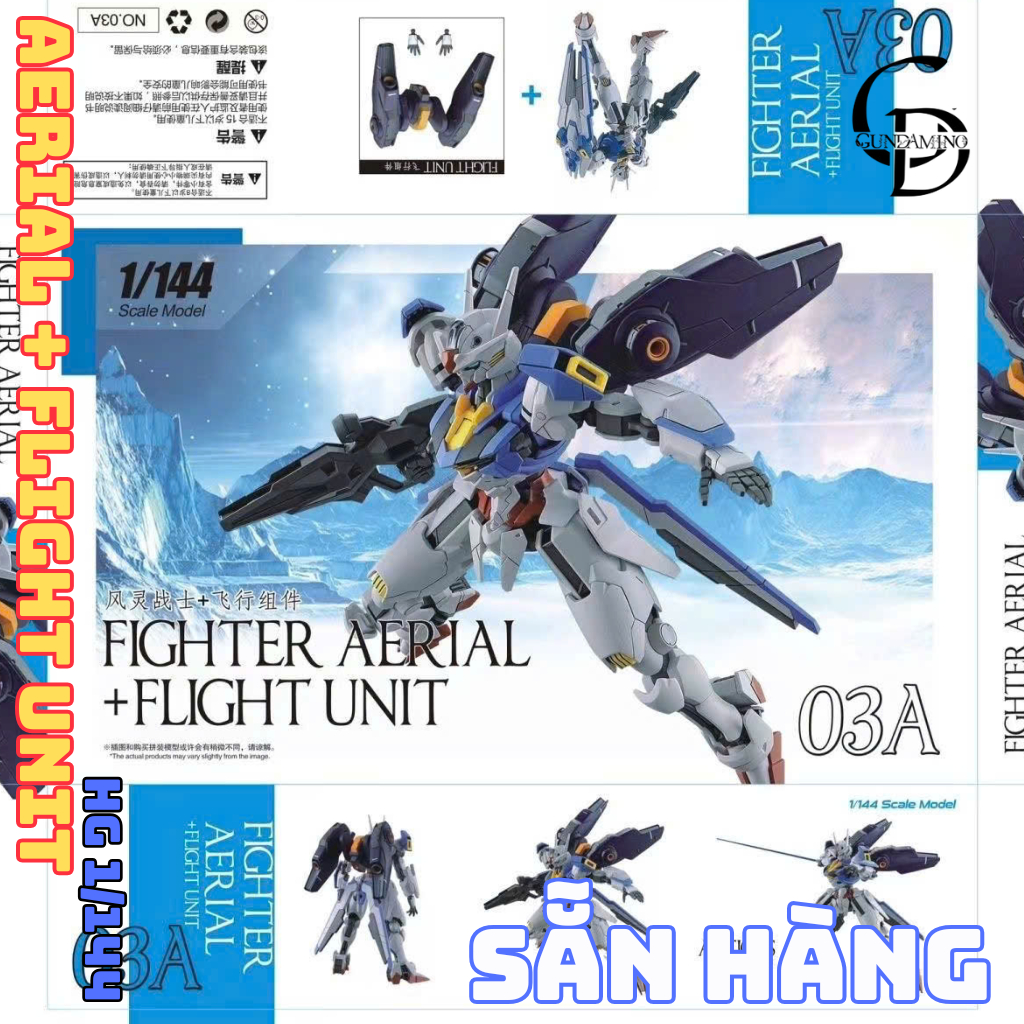[SẲN HÀNG] Mô Hình Lắp Ráp Fighter Aerial + Flight Unit C03A ( Tặng ...