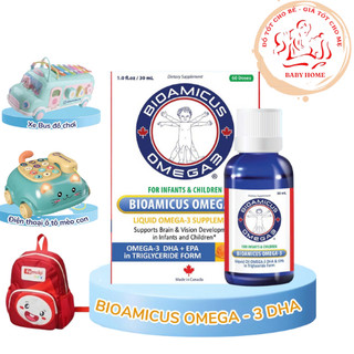 Biomicus Omega 3 DHA Tinh Khiết Không Tanh vị cam dùng cho trẻ từ sơ ...