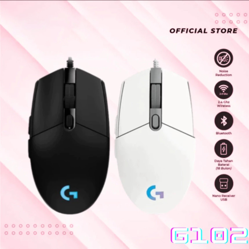 Chuột Gaming Logi G102 Có Dây LED RGB OEM Thiết Kế Sang Trọng, Độ Nhạy ...