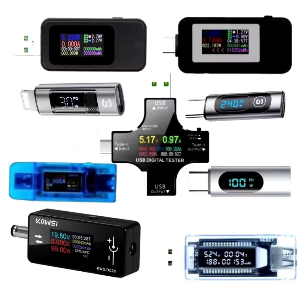 USB đo dòng sạc Thiết bị kiểm tra dòng điện 20W 100W 150W 240W 360W đo ...