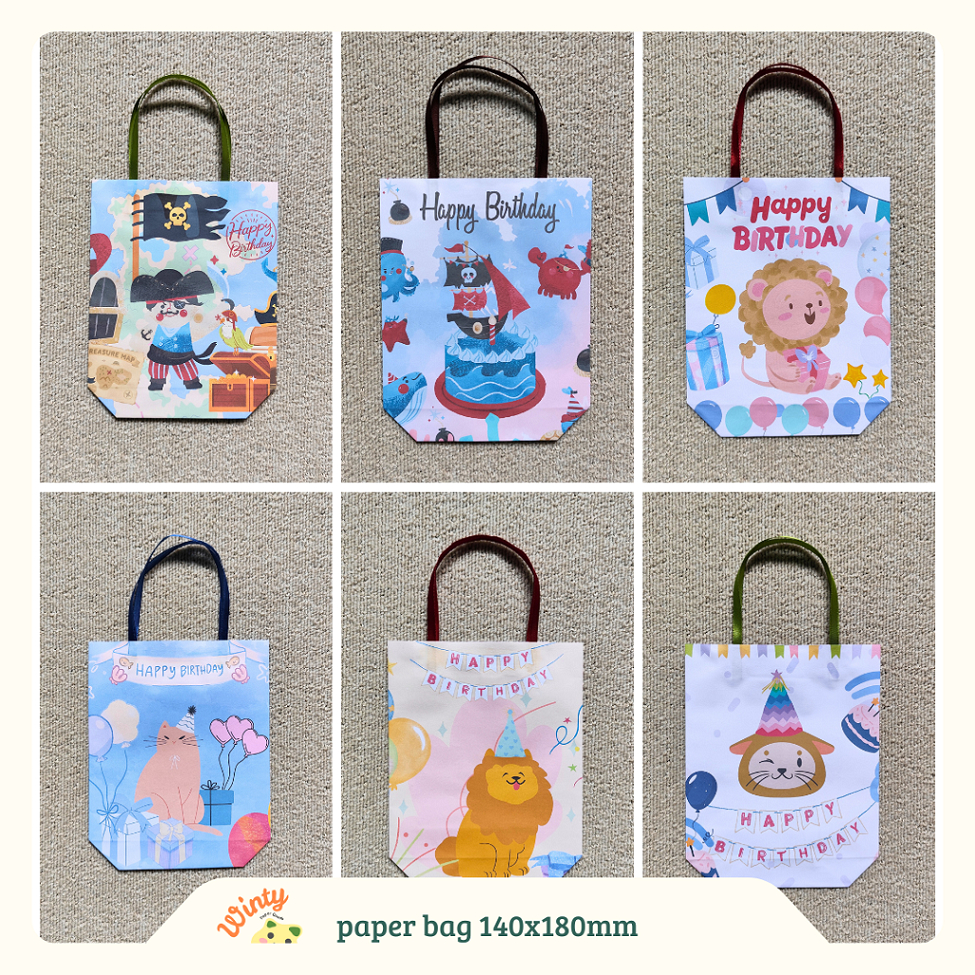 COMBO 10 Túi HAPPY BIRTHDAY Túi giấy đựng quà tặng họa tiết dễ thương ...