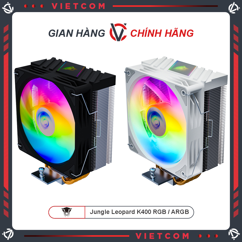 Tản Nhiệt Khí CPU Leopard K400 RGB / ARGB - Tặng kèm keo tản nhiệt ...