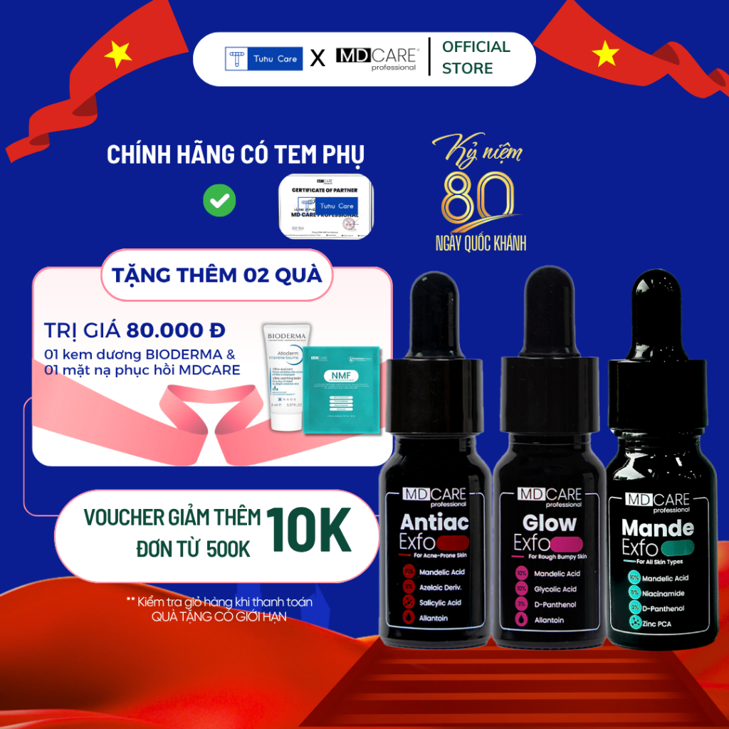 Serum AHA MDCare Mande Exfo 10ml&30ml, hỗ trợ giảm mụn, làm căng bóng, chống lão hoá da | Shopee ...
