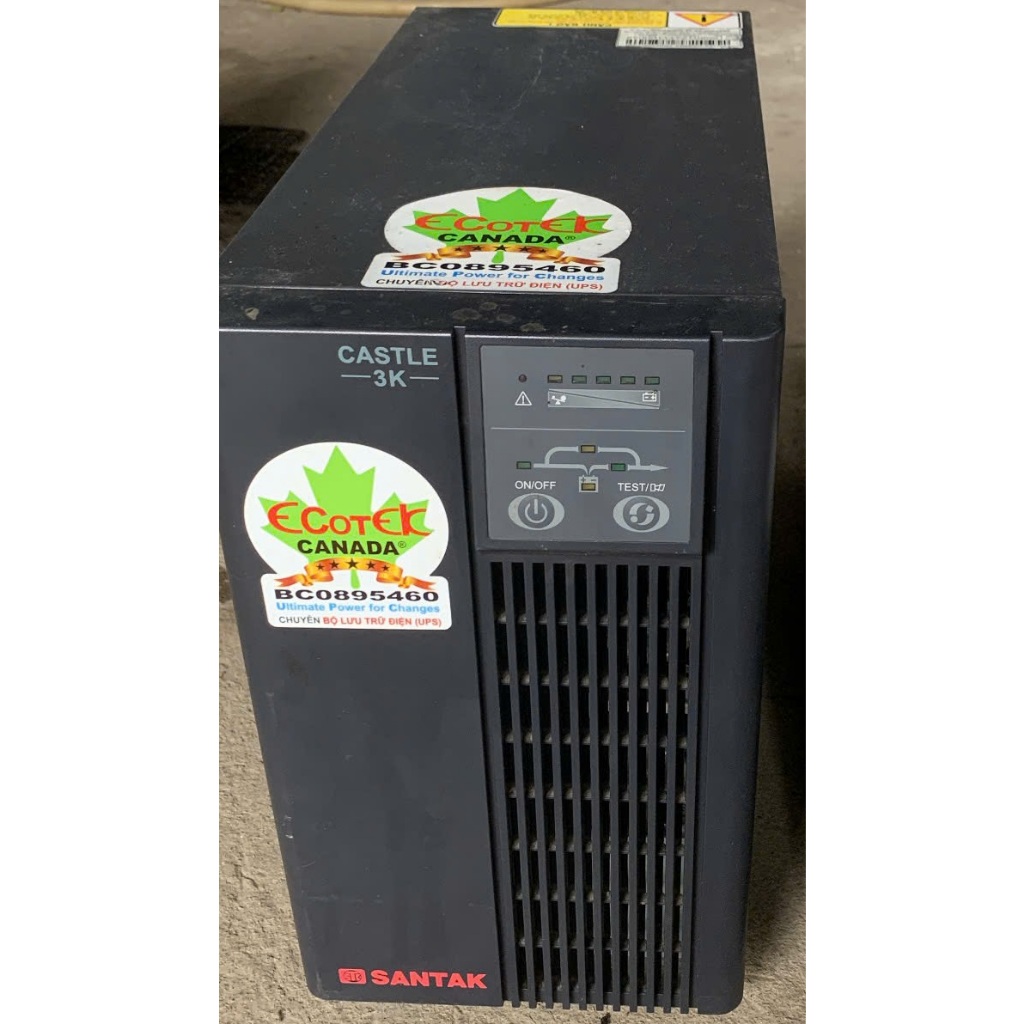Bộ lưu điện ups Santak Castle 3K công suất 3000VA/2400W ko bao gồm ...