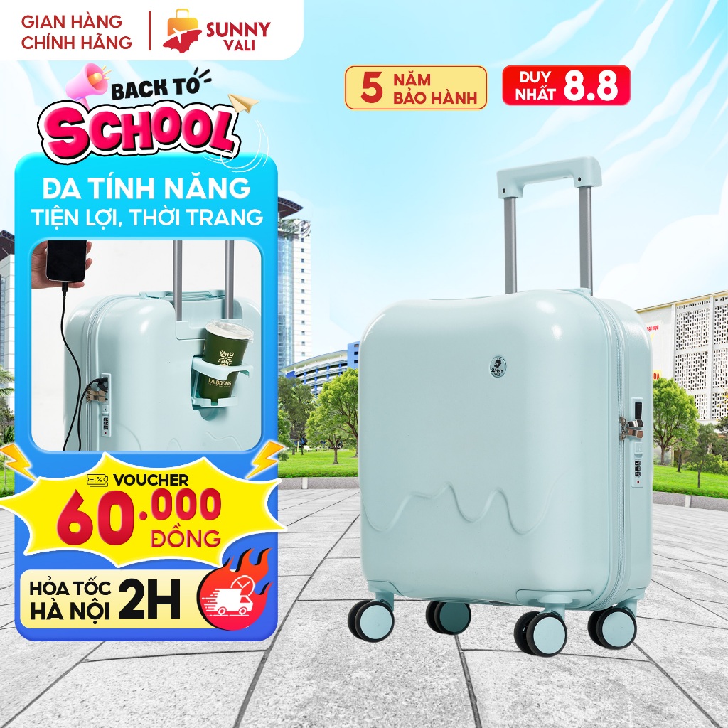 Vali size 18 inch Sunny - SB01 CAMI ( 3 màu - 1 size) | Shopee Việt Nam