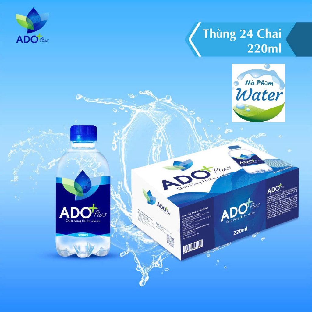 [hỏa tốc]Nước Suối mini ADO+PLUS - Nước Suối ADOLI Chai Nhỏ 220ml ...
