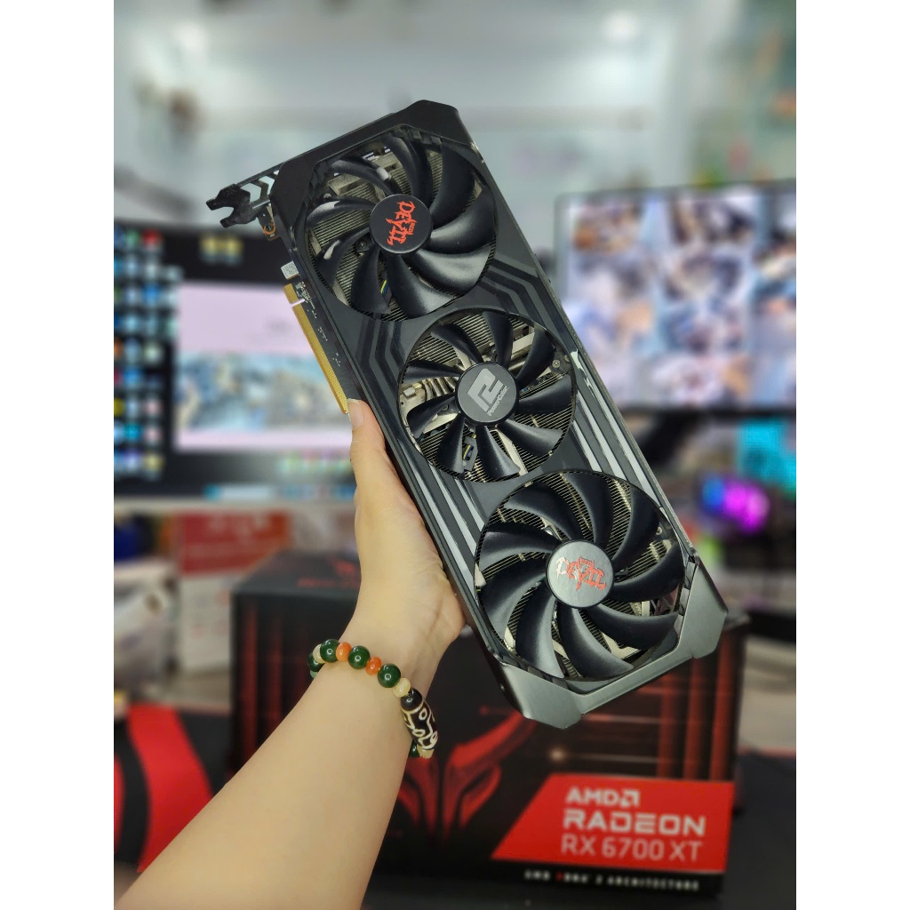 VGA PowerColor Red Devil Radeon RX 6700 XT 12GB GDDR6 Full box trùng ...