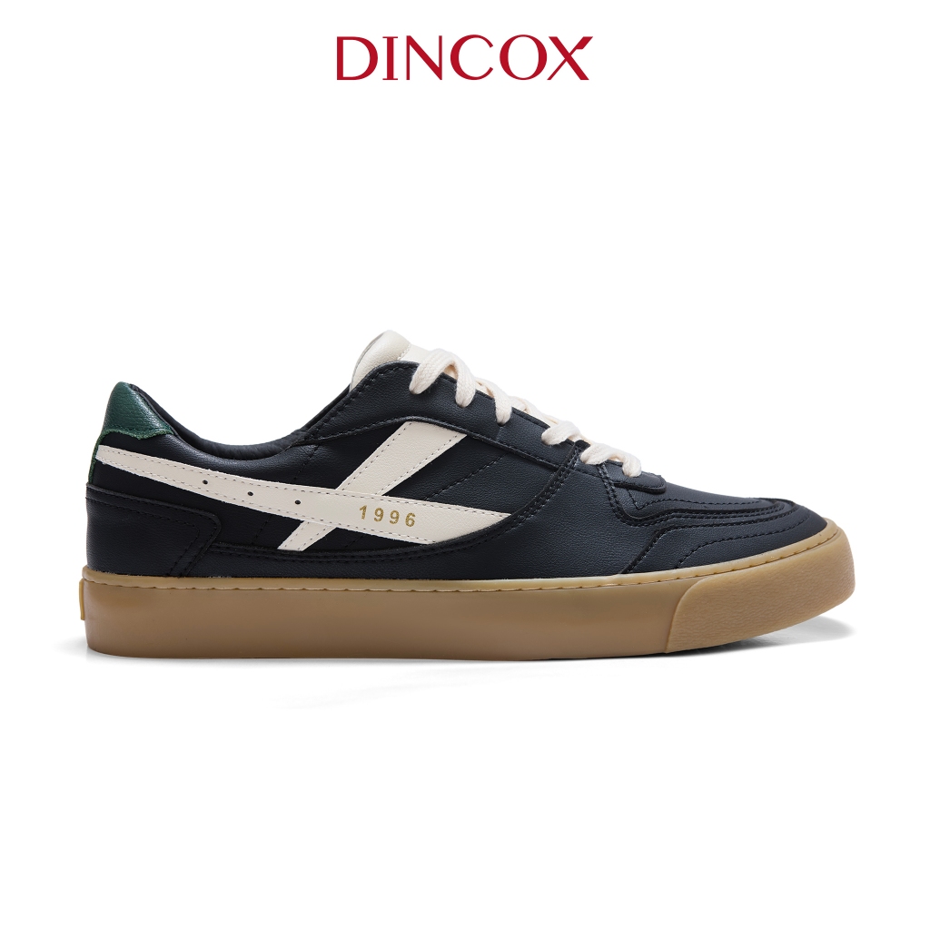 Giày Da Sneaker Nam DC39 BLACK COFFEE DINCOX Shoes Đế Bằng - Microfiber ...