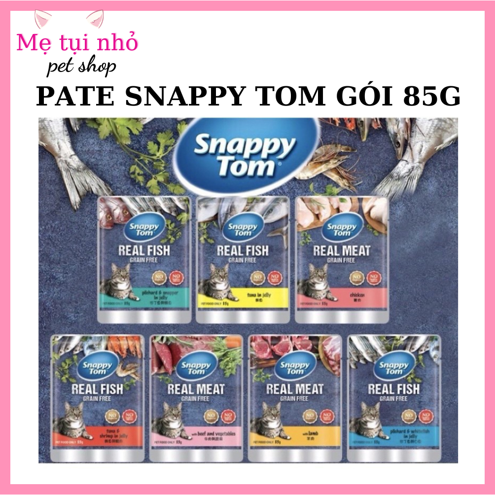[COMBO 12 GÓI] Pate Snappy Tom thịt cá túi 85G | Shopee Việt Nam
