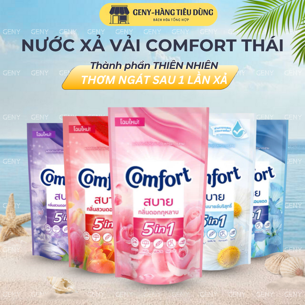 Nước Xả Vải Comfort Thái Lan 5 Mùi Đậm Đặc Lưu Hương Ngừa Bám Cặn Thơm ...