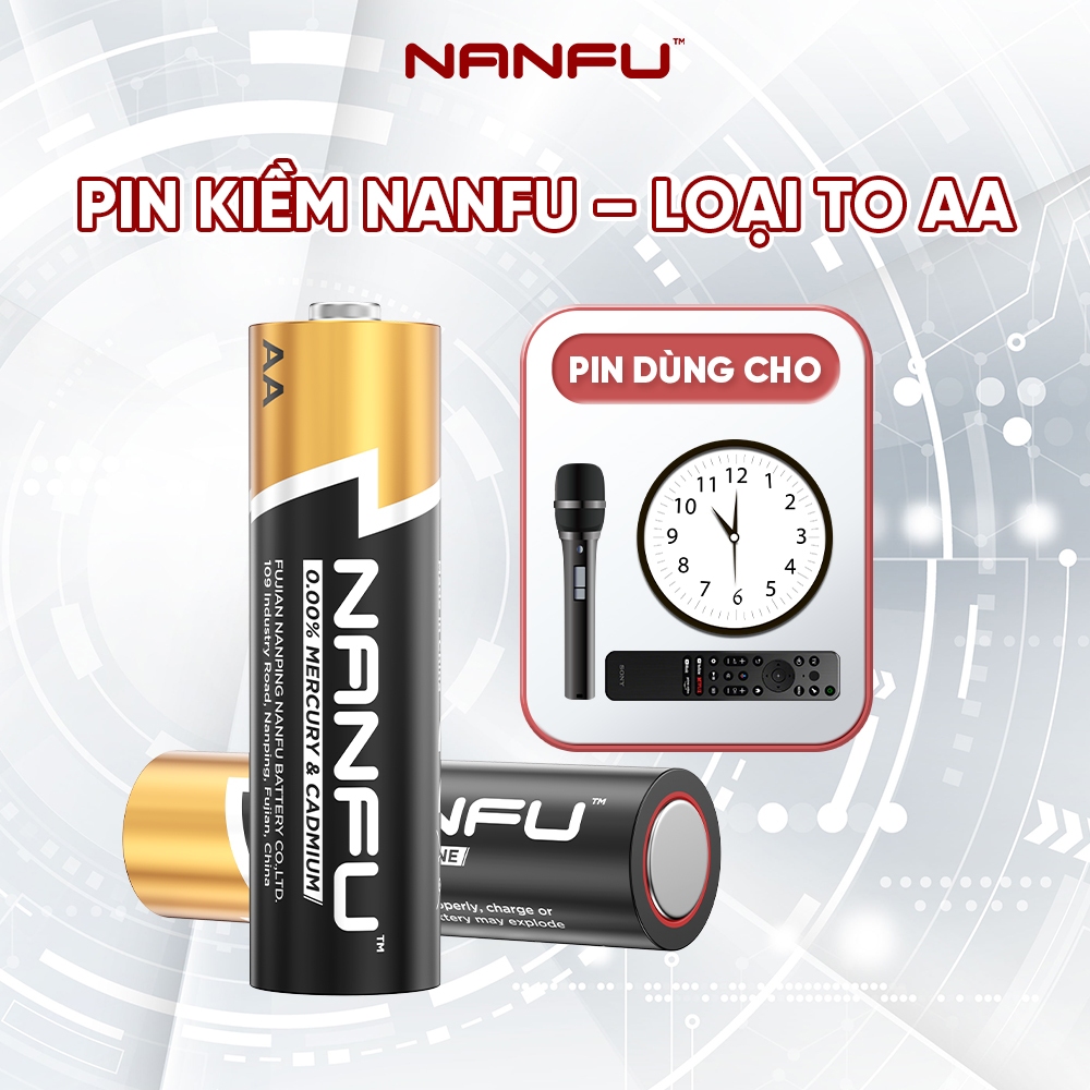 Nanfu Pin AAA Alkaline Siêu Bền Battery Pin 1.5V Chính Hãng Hoạt Động ...