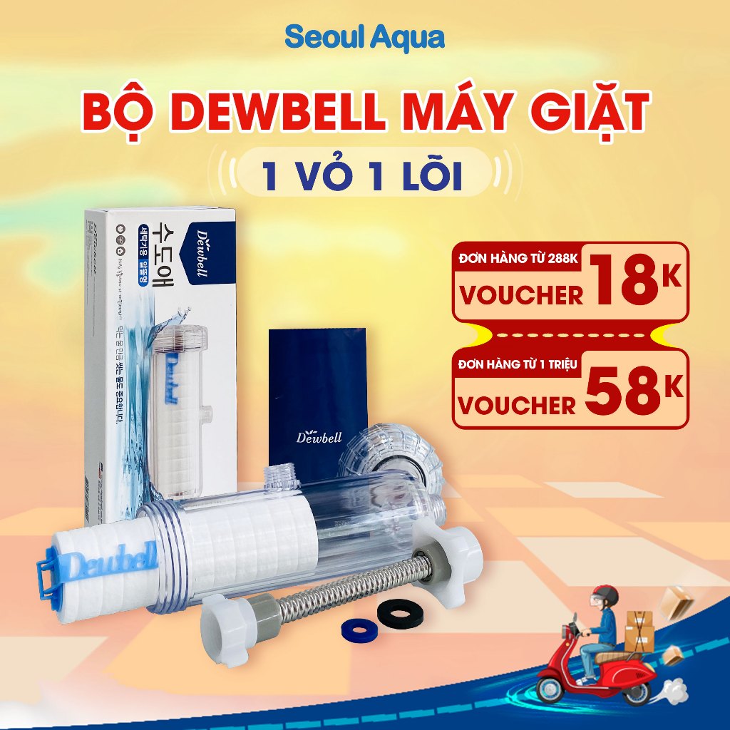 Bộ lọc nước máy giặt Dewbell F15 ( 1 vỏ + 1 lõi ) Washing machine ...