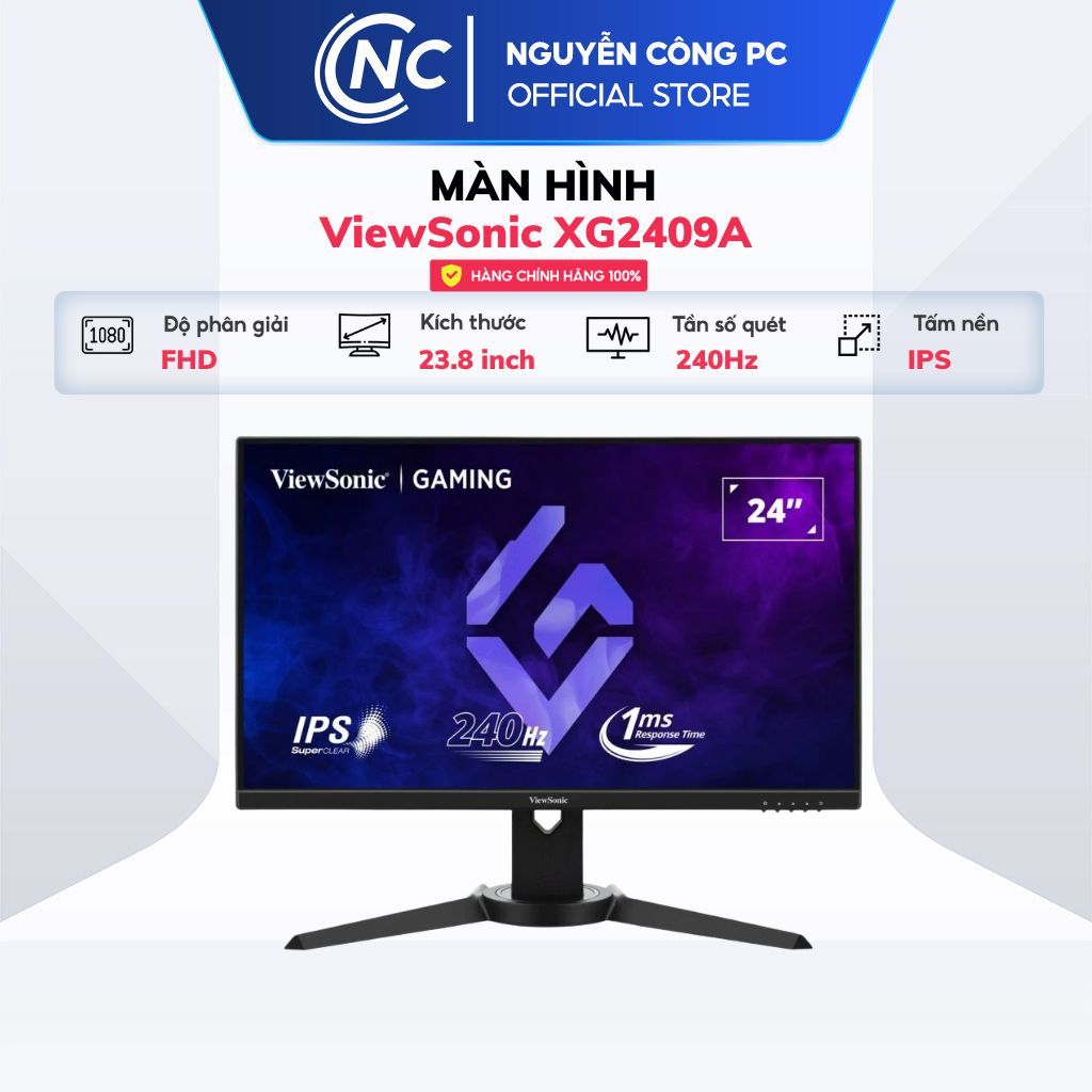 Màn Hình Gaming ViewSonic XG2409A 23.8 inch | FHD | IPS | 240Hz - Bảo ...