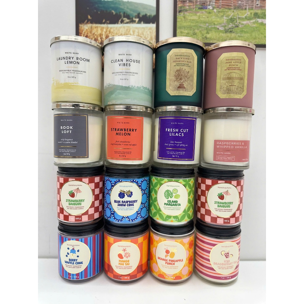 [ 24 Mẫu Mới Note Mùi ] Nến 1 Bấc, Nến Thơm Bath & Body Works. | Shopee ...