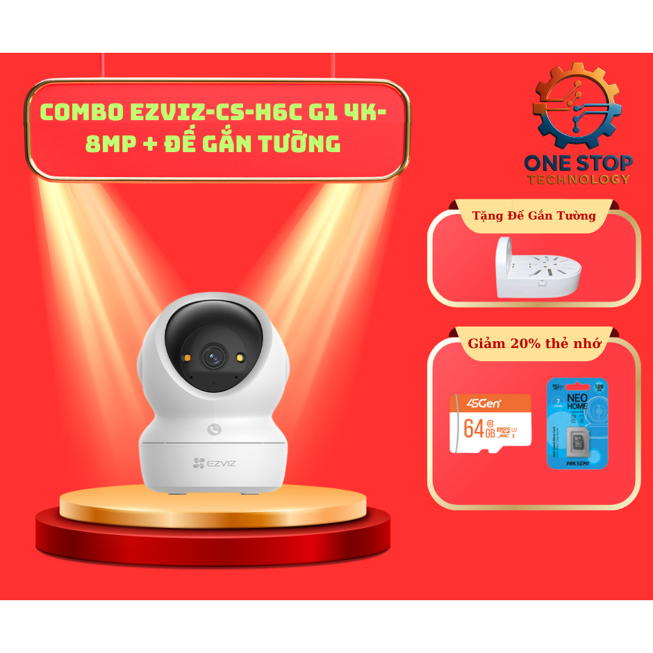 Camera Wifi Ezviz C6N H6C G1 3MP/5MP/8MP Xoay 360 Độ,Đàm Thoại 2 Chiều Thông Minh[TẶNG ĐẾ GẮN ...