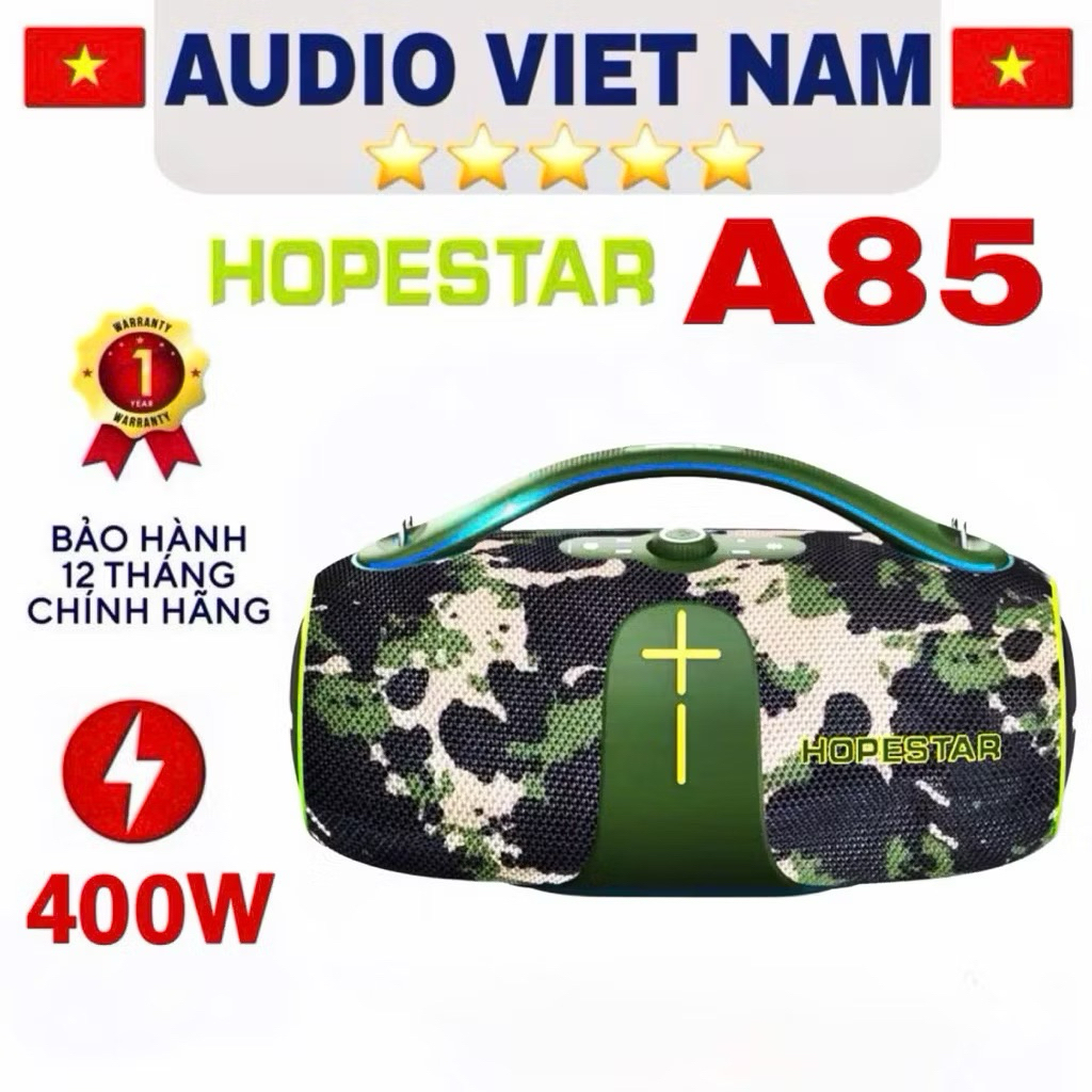 .LOA HOPESTAR A85 CÔNG SUẤT 400W KÈM MICRO KARAOKE BLUETOOTH PIN 30.000mah CẤU HÌNH 3 ĐƯỜNG ...
