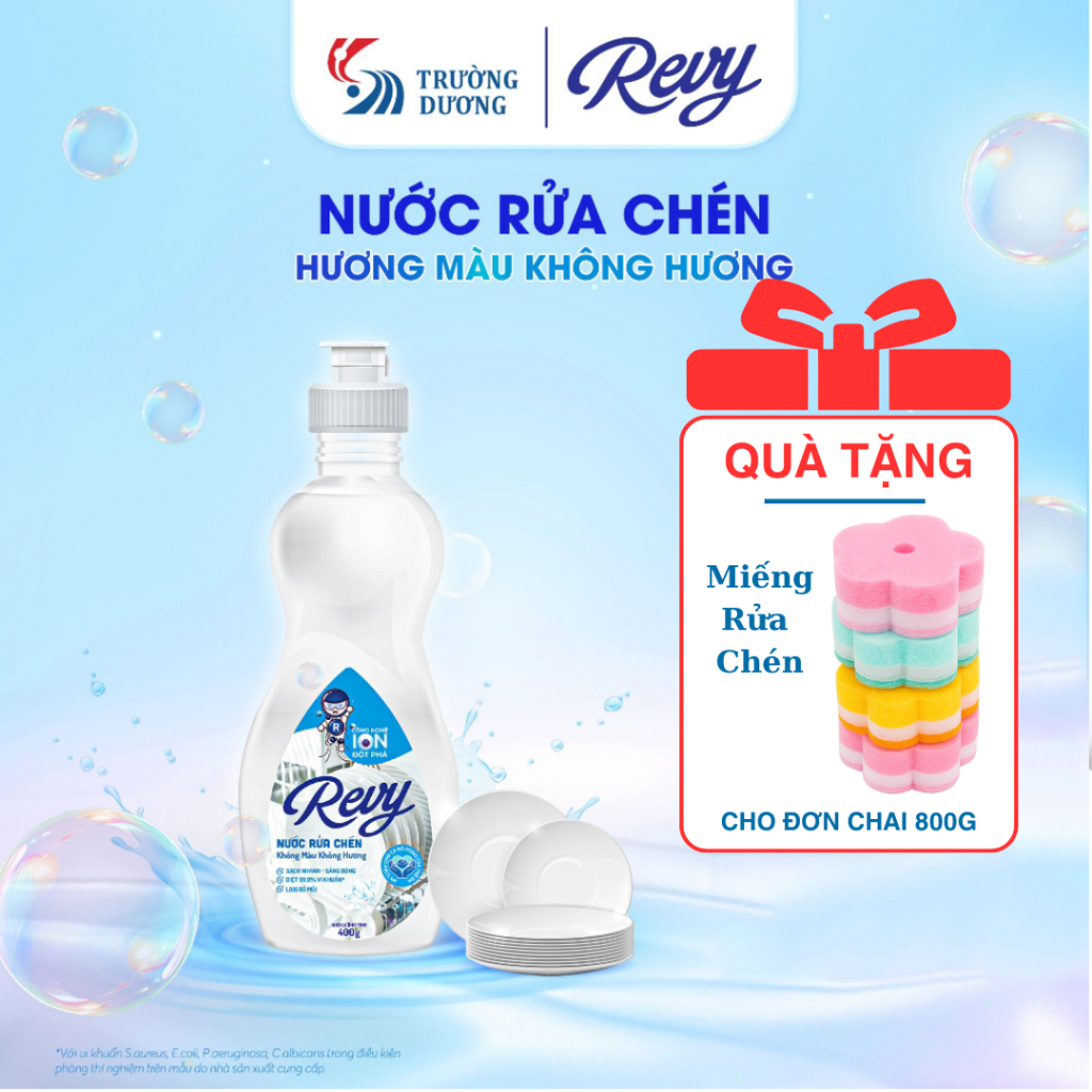 Nước Rửa Chén Không Màu, Không Hương REVY dung tích 400g, 800g, 3.8kg ...
