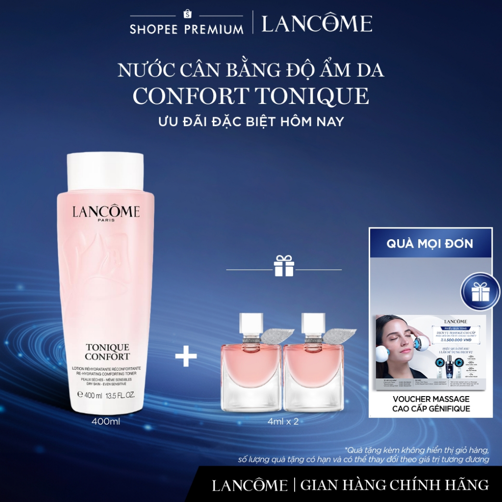 [KOL] Nước Cân Bằng (Toner) Độ Ẩm Dịu Nhẹ Lancome Tonique Confort 400ml - Chiết Xuất Từ Mật Ong ...