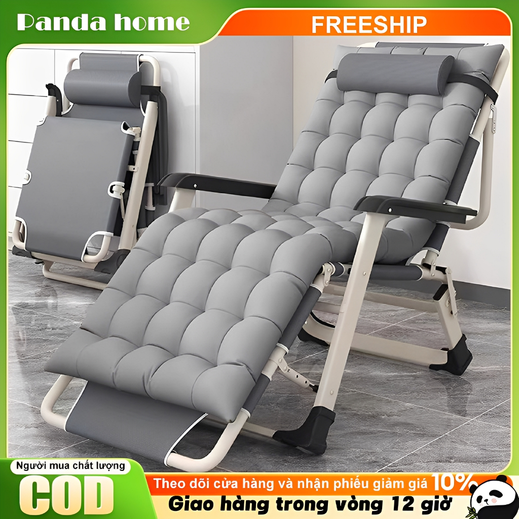 ghế gấp gọn ngủ văn phòng gấp gọn có gối đầu khung hợp kim chịu lực cao ...